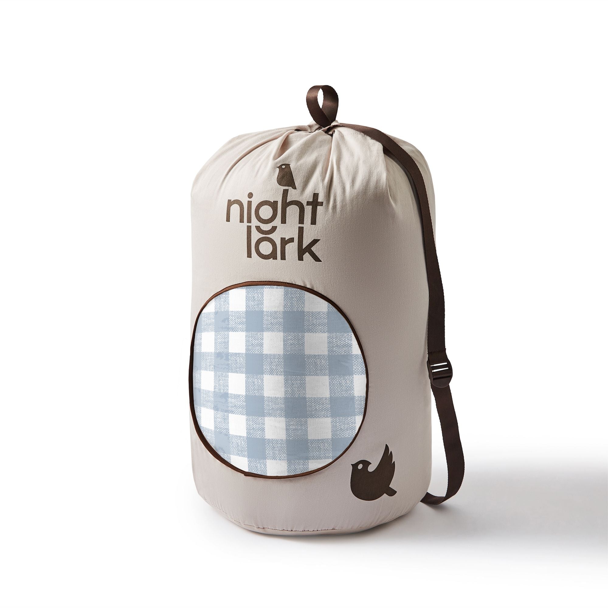 Buy the Night Lark Gingham Print Coverless Duvet
