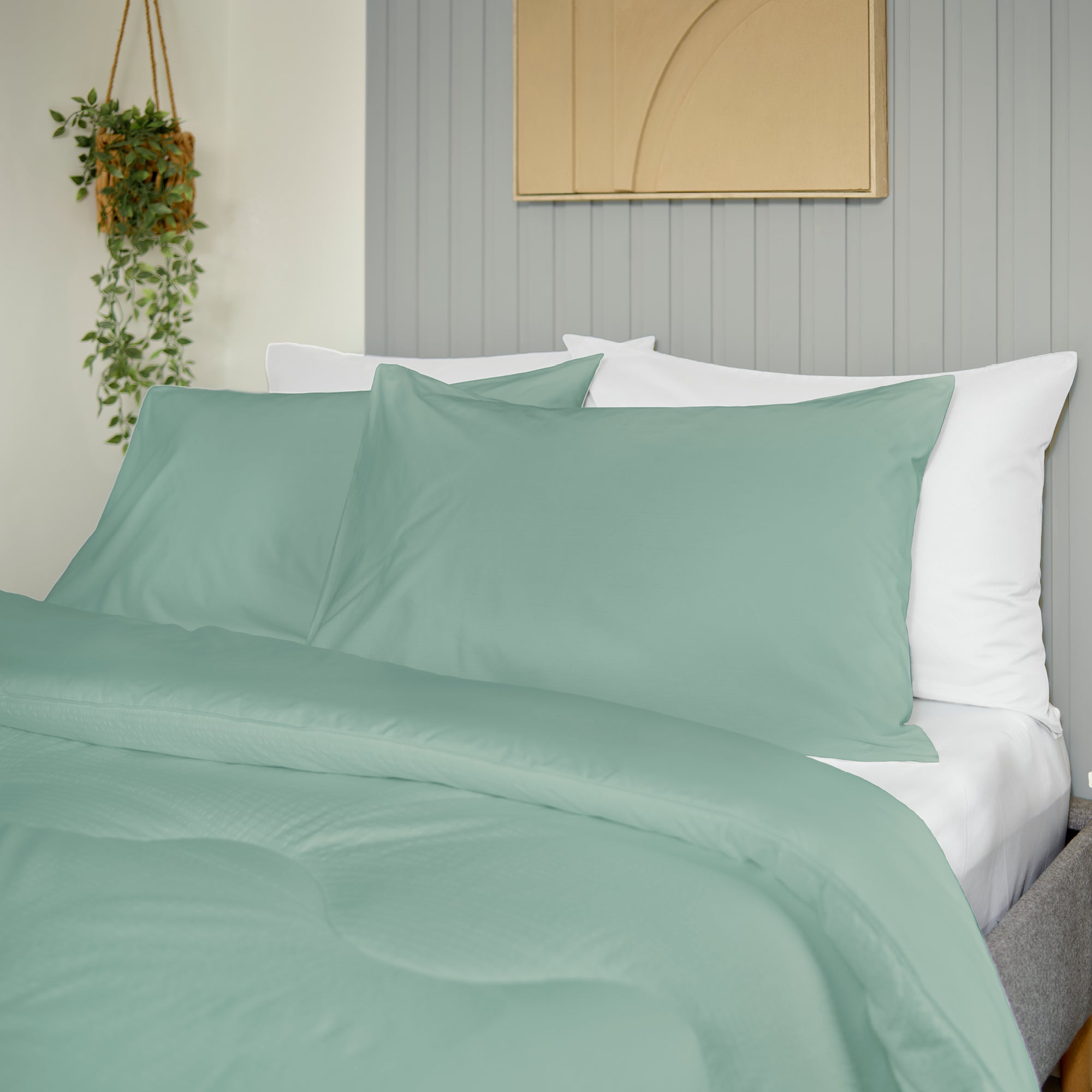 Buy the Night Lark Seersucker Coverless Duvet Set