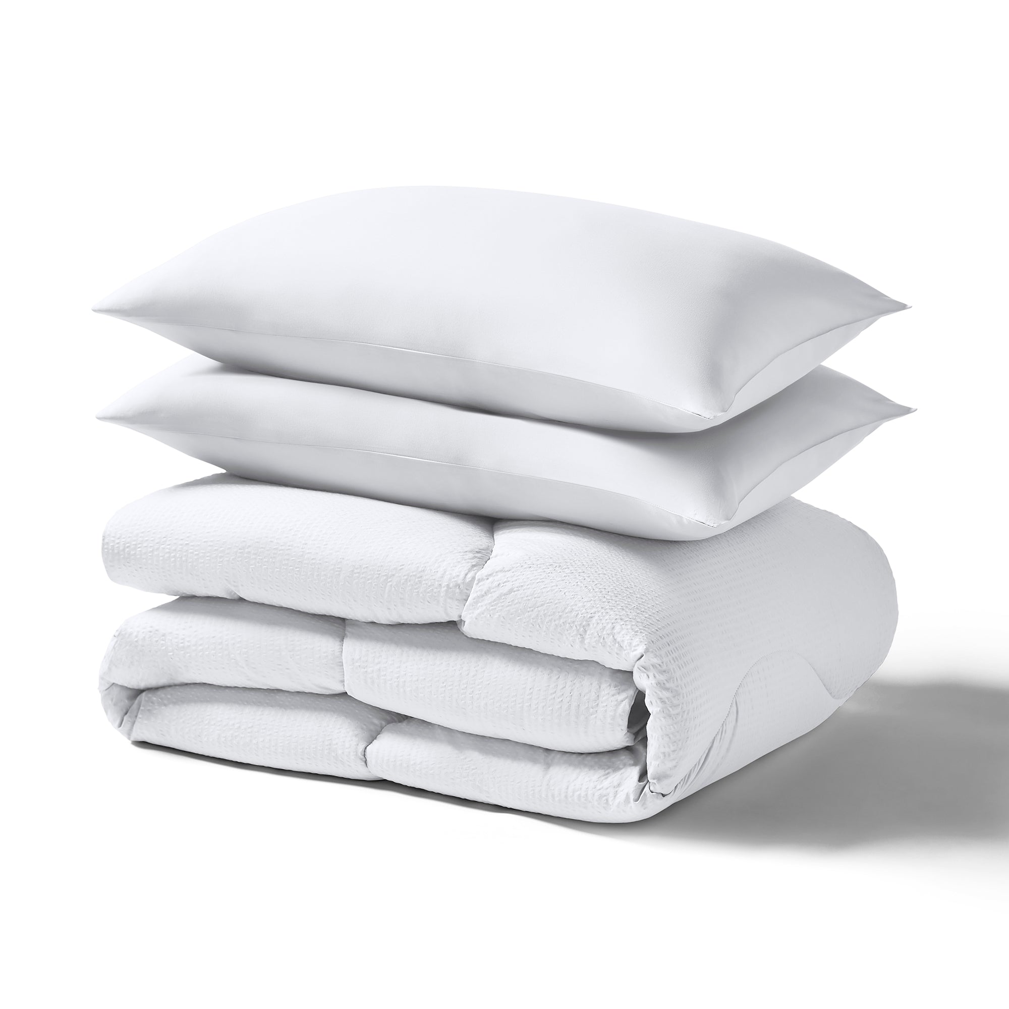 Buy the Night Lark Seersucker Coverless Duvet Set