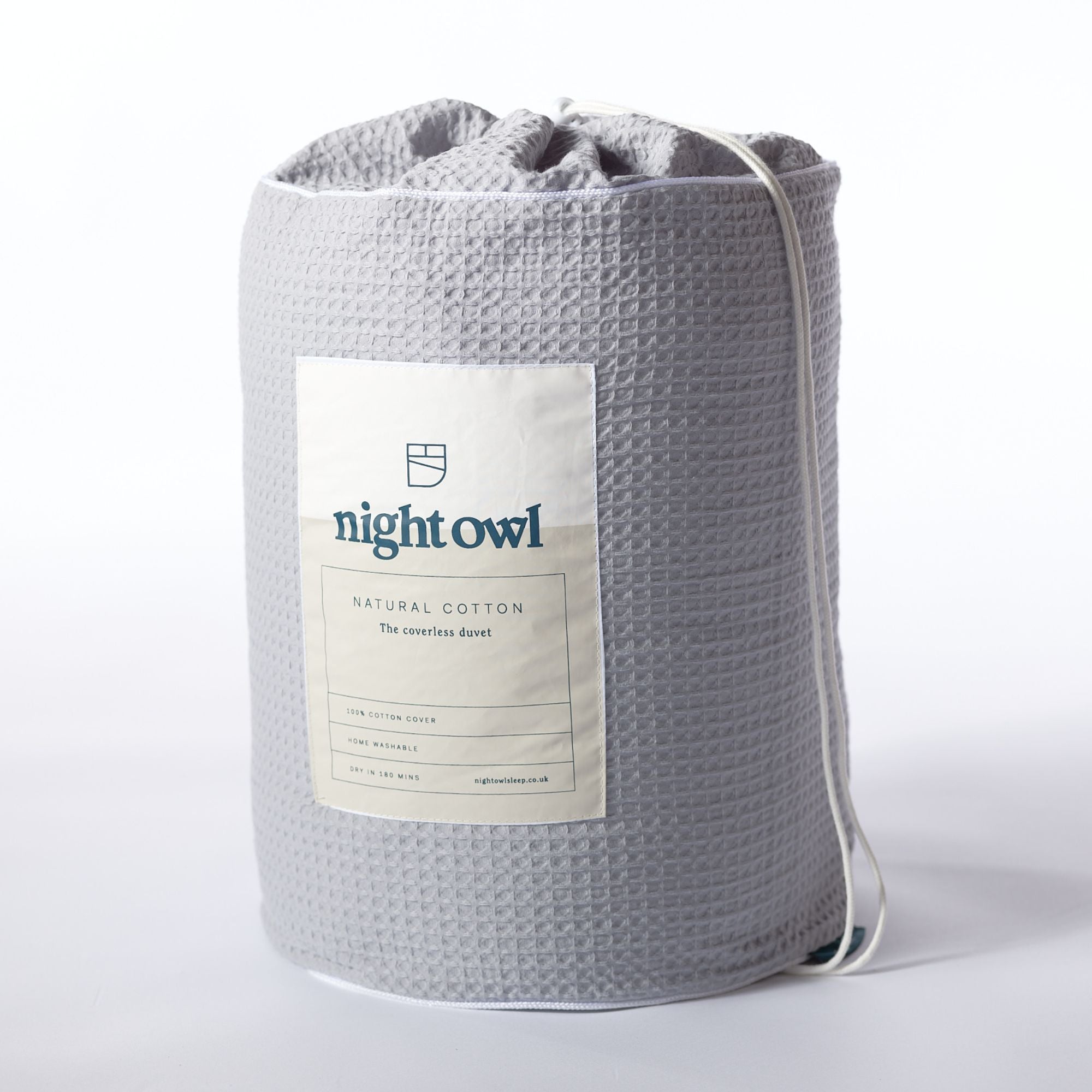 Buy the Night Owl 100% Cotton Waffle Coverless Duvet