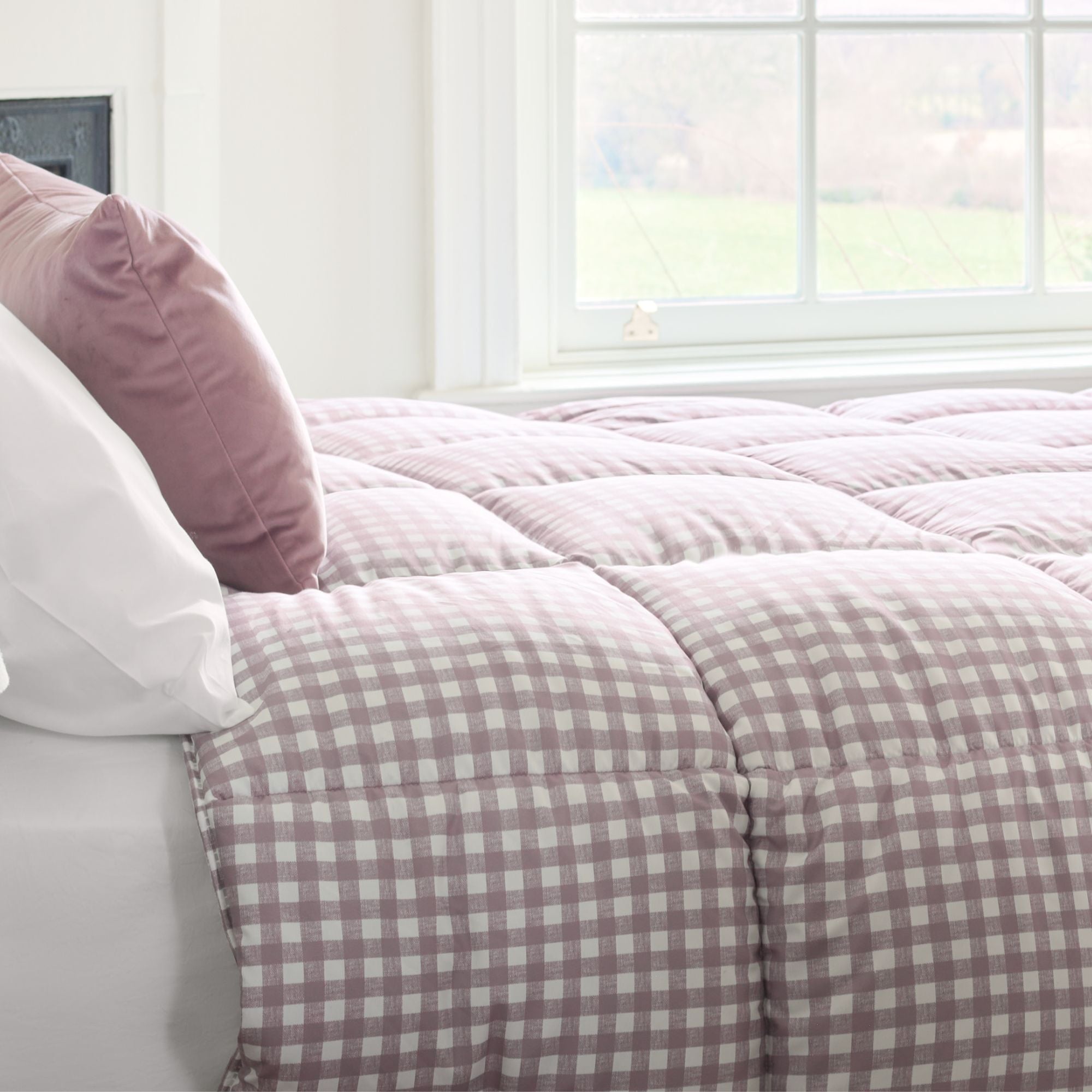 Buy the Night Lark Gingham Print Coverless Duvet